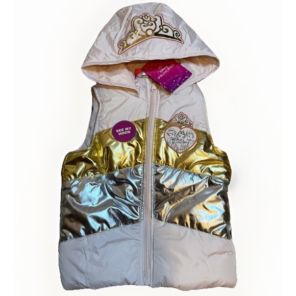 Disney | Jackets & Coats | Nwt Disney Princesses Princess Pink Gold ...